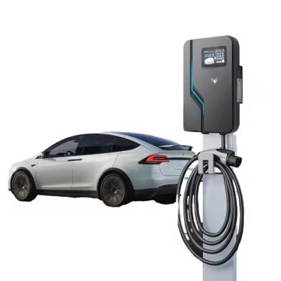 China EVONIC EV Charger Wall-mounted Type 2 AC 22KW 32A 380V EV Charging Station with Card Swipe for Electric Vehicle with 5m Cable for sale