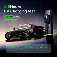 China Withstand Voltage 2000V EV Charger Type 2 European Standard 22kW 32A Wall-mounted AC EV Charging Station with 5m Cable for sale