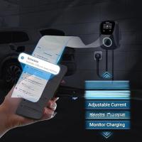 China EVONIC AC EV Charger Wall-mounted European Standard Type 2 7KW 11KW 22KW 16A 32A 380V AC EV Charging Station with 5m Cable for sale