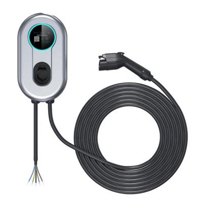 China Type 2 7KW 32A Single Phase Portable Fast AC EV Charger with 5m Cable Mechanical No-Load Plug In /Pull Out 10000 Times for sale