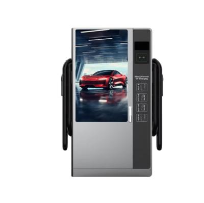 China Best Look  60KW 120KW 180KW 240KW 360KW CCS 2 Fast DC EV Charger Station With Big Advertising Screen for sale