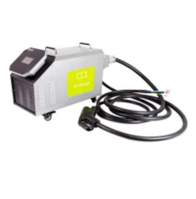 China Evonic High Quality IP54 21KW 3IN1 Mobile Portable DC EV Charger Station With Advertisement Screen for sale