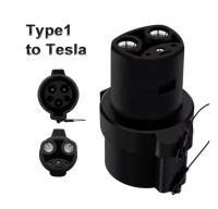 China Customize Color IP54 80A 110V/250V SAE J1772 to Tesla Fast Charging Adapter With Electric Car for sale