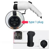 China 32a Type 1 to Type 2  Iec 62196 EV Car Charger Adapter, Type 1 Ev Charging Connector with Standard SAE J1772 for sale
