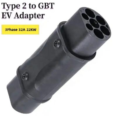 China Type2 to GB/T EV Adapter IEC 62196 Charging Station Convertor 32A 3Phase Type 2 to GBT EVSE Charger for sale