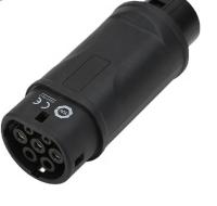 China 32A EV Charger Adapter Socket Type1 J1772 to Type2 IEC 62196 EVSE Electric Vehicle Charging Converter Connector for sale
