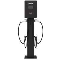 China Evonic Beautiful Travel Double Gun 14KW Type 2 Fast Charging Wall-Mounted AC EV Charger for Mode 3 for sale