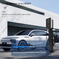 China Evonic Beautiful Travel Double Gun 14KW Type 2 Fast Charging Wall-Mounted AC EV Charger for Mode 3 for sale