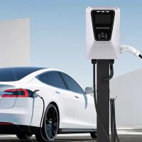 China 230V Cable length 5M European Standard Solar 7KW 11KW 22KW CCS2 Type 2 Wallbox Fast AC EV Charger Station with 5m Cable for sale