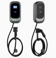 China Compact Model Type 2 Wall Mounted AC EV Charger With Gun Base Mechanical No-Load Plug In /Pull Out 10000 Times -30°C 50°C for sale