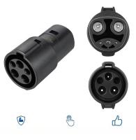 China Electric Vehicle Charging Adapter Connectors Type1 to Tesla EV Adapter Rated 2000V for Electric Cars and Vehicles IP55 Grade for sale