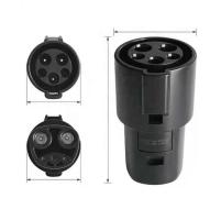 China Electric Vehicle Charging Adapter Connectors Type1 to Tesla EV Adapter Rated 2000V for Electric Cars and Vehicles IP55 Grade for sale