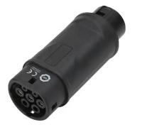 China Ev Charging Connector Charging Adapter Type1 to Type 2 Electric Vehicle Power Adapter for Car for sale