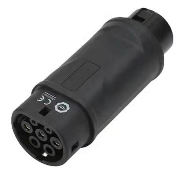 China Ev Charging Connector Charging Adapter Type1 to Type 2 Electric Vehicle Power Adapter for Car for sale