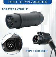 China Ev Charging Connector Charging Adapter Type1 to Type 2 Electric Vehicle Power Adapter for Car for sale