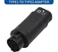 China Ev Charging Connector Charging Adapter Type1 to Type 2 Electric Vehicle Power Adapter for Car for sale
