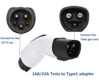 China Evonic 60A 80A 250V AC Ev Charger Connector EV Charging tesla to Type 1 Adapter Electric Vehicle Charger for sale