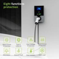 China Withstand Voltage 2000V Evonic Waterproof Wallbox Pole Mounted Type 2 22KW 32A Fast AC EV Charging Station with APP Control or RFID Card for sale