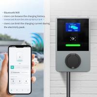 China Withstand Voltage 2000V Evonic Waterproof Wallbox Pole Mounted Type 2 22KW 32A Fast AC EV Charging Station with APP Control or RFID Card for sale