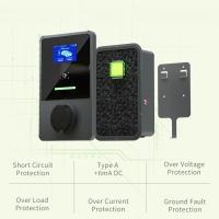 China Withstand Voltage 2000V Evonic Waterproof Wallbox Pole Mounted Type 2 22KW 32A Fast AC EV Charging Station with APP Control or RFID Card for sale