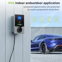 China Withstand Voltage 2000V Evonic Waterproof Wallbox Pole Mounted Type 2 22KW 32A Fast AC EV Charging Station with APP Control or RFID Card for sale