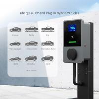 China Withstand Voltage 2000V Evonic Waterproof Wallbox Pole Mounted Type 2 22KW 32A Fast AC EV Charging Station with APP Control or RFID Card for sale