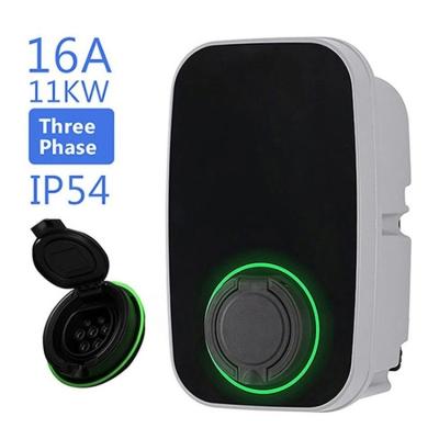 China Evonic OEM ODM High Quality Wall Mounted 7KW 11KW 22KW 16A 32A Type 2 Fast AC EV Charger with RFID Card for sale