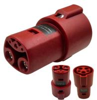 China EVonic EV Charging Type 1 to Tesla Adapter Electric Vehicle Connector with Cable Portable EV Charging Socket 30°C 50°C for sale