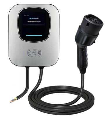 China RFID Card LCD Function 11kw/16A Type2 Column/Wall Mounted EV Charging Station for BYD Tesla Electric Vehicle/Electric Car for sale