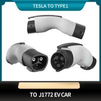 China Insulation Resistance 1000MΩ DC500V Tesla to Type 1 EV Car Charger Plug Connector for AC 3.5KW 7kW 16A 32A 1pahse 3 Phase for sale