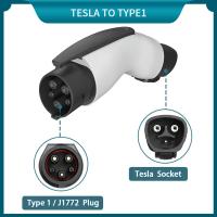 China Insulation Resistance 1000MΩ DC500V Tesla to Type 1 EV Car Charger Plug Connector for AC 3.5KW 7kW 16A 32A 1pahse 3 Phase for sale