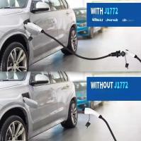 China 5m Cable EV Charging Plug to Charging Socket J1772 to Type 1 Electric Vehicle Charger with Sturdy Pin Material Copper Alloy for sale