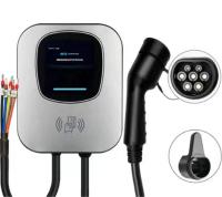 China AC Output Current 11KW 3 Phase 7KW 1 Phase Type2 Type1 Electric Vehicle Charging Position Wallbox EV Charger With 5m Cable for sale