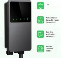 China 16A 32A 7KW 11KW 22KW BYD Single Phase OCPP Floor Mounted Charger Station With 5m Cable Advanced EV Screen Operating Version for sale