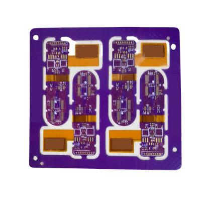 China Rigid Flex PCB Board Flexible Adhesive With ENIG Surface Treatment for sale
