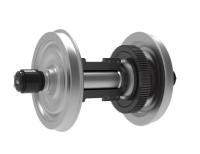 China Railway U20 Locomotive Wheelset Forged Axle Assembly Cold Press Fit 1435mm Gauge for sale