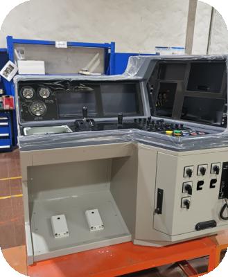 China Shunting Locomotive Cab Control Panel 1300x830x1230mm Fiberglass Steel Export for sale