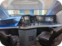 China Export Model Electric Locomotive Cab Control Panel 2578x1118x1315mm Fiberglass Carbon Steel for sale