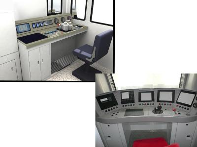 China Railteco FRP Driver Console 6mm Panel 6063-T5 Aluminum Alloy Frame for Train Cabins for sale