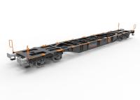 China Railroad Large Load Capacity Flat Rail Car with Standard Gauge for sale