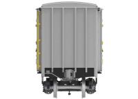 China Covered Rail Cargo Wagon , Train Cargo Car 64m³ Volume Capacity for sale