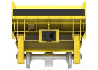 China Yellow Rail Cargo Wagon , 20m³ Mining Rail Car For Carrying Mine Ore for sale