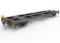 China Railway Container Flat Car 120 km/h Max Operating Speed Standard Gauge 23t Axle Load for sale