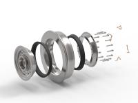 China Elastic Steel Rail Wheels Noise Reduction Resilient Wheels AAR / TSI / IRIS Standard for sale