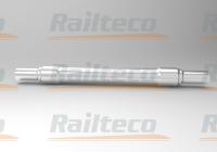 China Standard Gauge Railway Axle 2276.475mm Length Class F for Freight Wagon 32.4t Load for sale