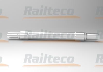 China Standard Gauge Railway Axle 2276.475mm Length Class F for Freight Wagon 32.4t Load for sale