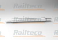 China 32.4 Ton Railway Wheel Axle Wide Gauge 1676mm Bearing Center Distance 2197mm for sale
