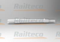 China Class G Railway Axle 35.7 Ton Load 2006.6mm Bearing Center Distance for Freight Wagon for sale