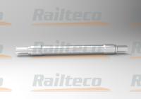 China 21t Load Capacity Railway Axle , Standard Gauge Train Axle Type RD2 for sale