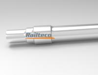 China 2181mm Length Railway Axle , Freight Wagon Axle 150mm Journal Diameter for sale